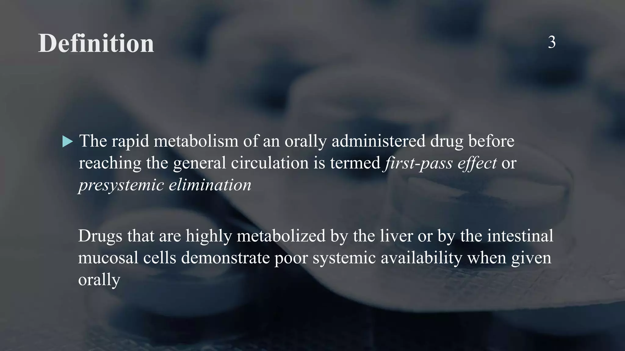 Lec 3.3-hepatic elimination( first pass effect) | PPTX