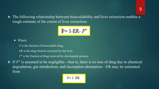 Lec 3.3-hepatic elimination( first pass effect) | PPTX