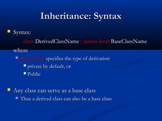 Lec 30.31 - inheritance | PPT