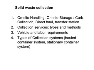 Environmental Engineering (waste collection) | PPT