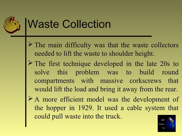 Environmental Engineering (waste collection) | PPT