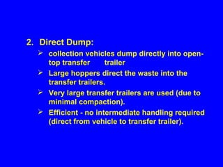 Environmental Engineering (transfer and transport of solid wastes) | PPT
