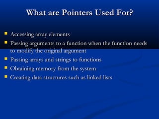 Lec 36 - pointers | PPT
