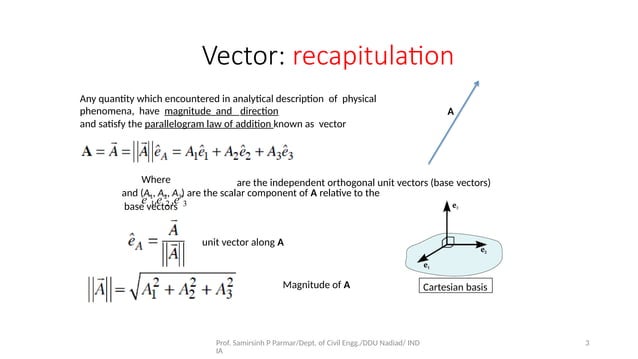 LEC-3 CL601 Tensor algebra and its application in continuum mechanics.pptx