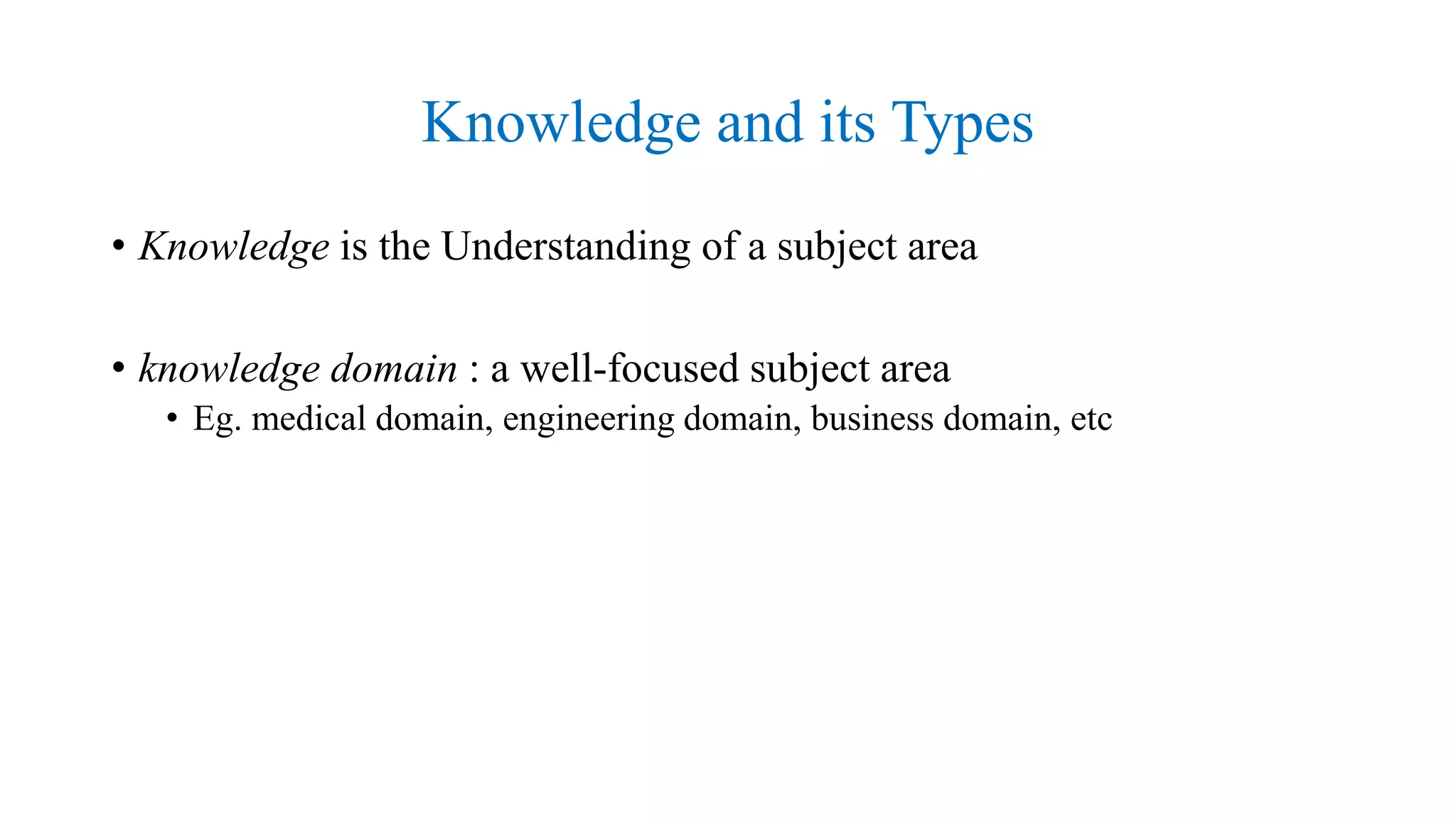 Lec 3 knowledge acquisition representation and inference | PDF