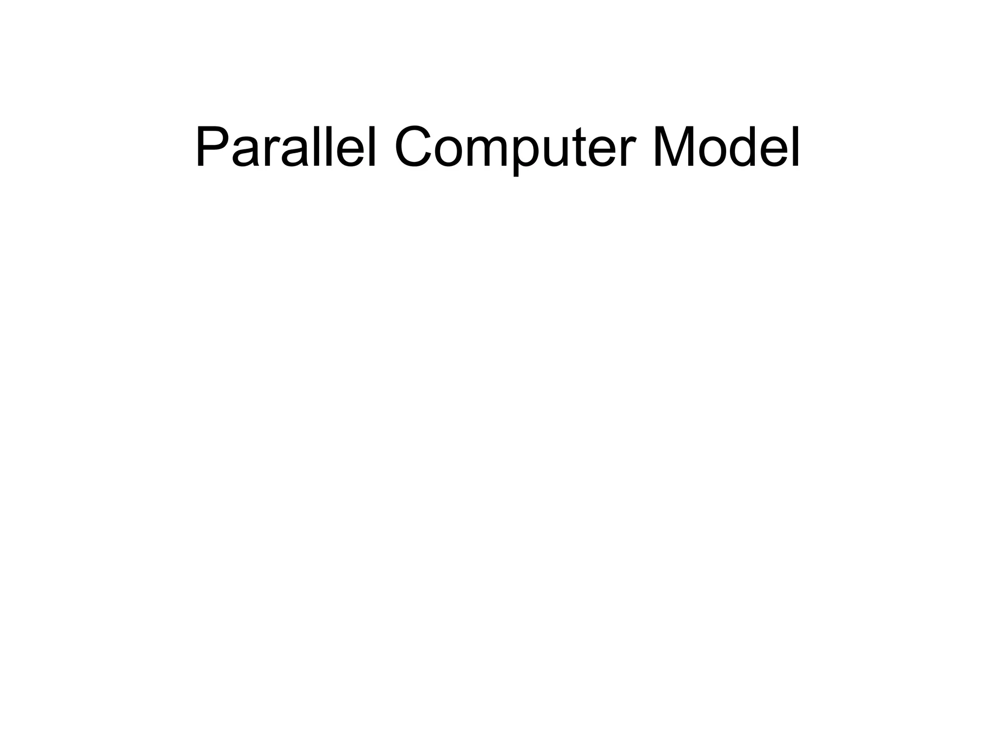Lec 3 (parallel computer model) | PPT