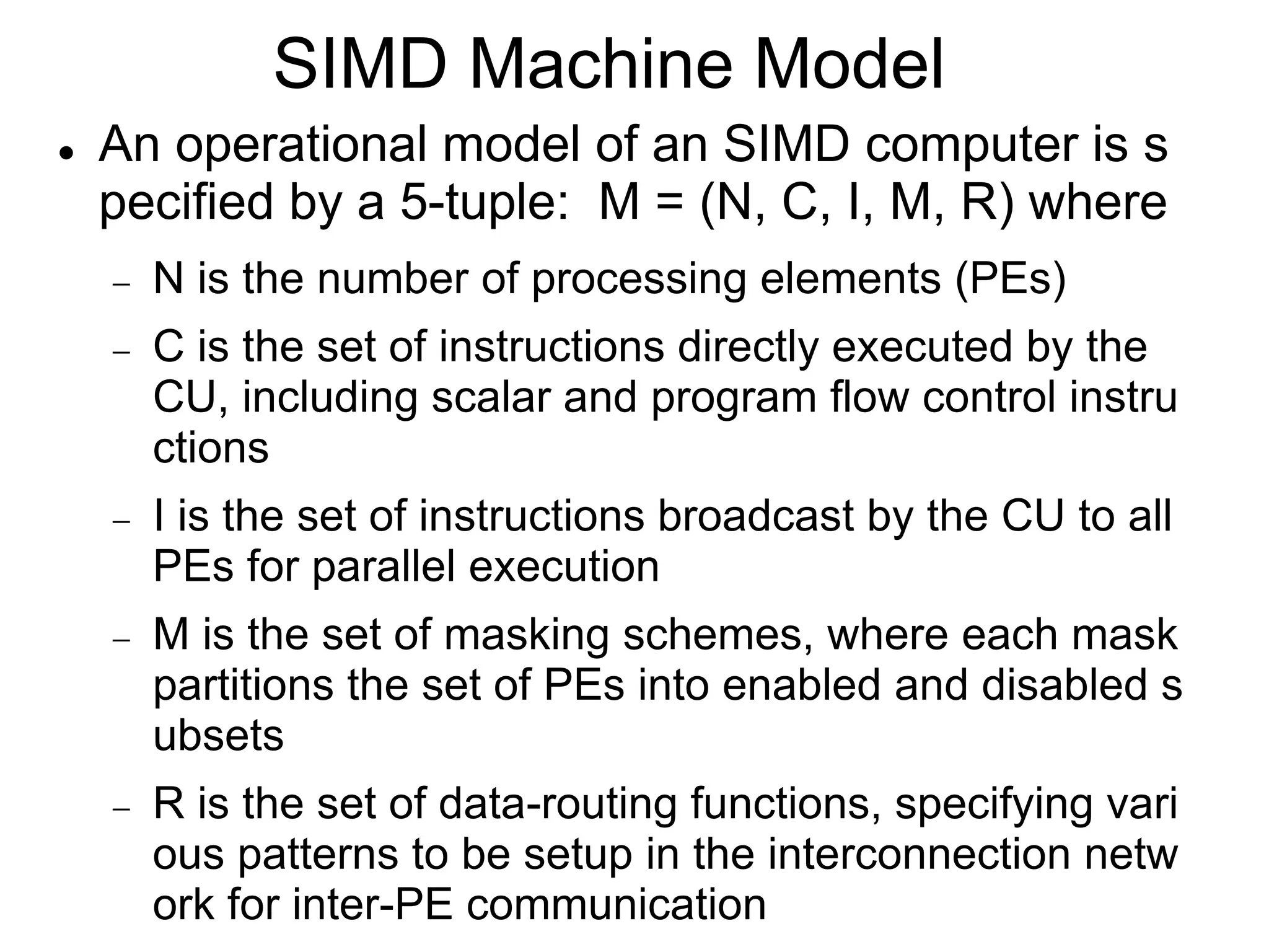 Lec 3 (parallel computer model) | PPT