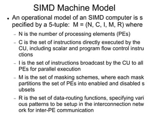 Lec 3 (parallel computer model) | PPT