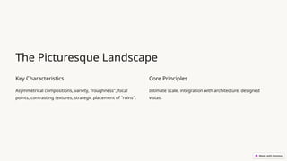 Overview of Landscape theories in Architecture | PPTX