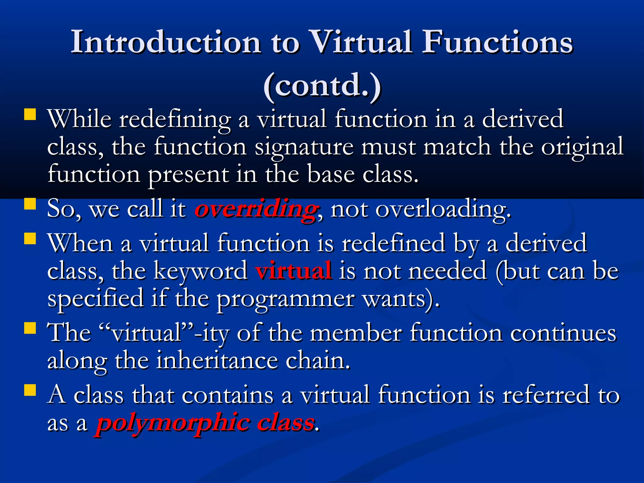 Lec 42.43 - virtual.functions | PPT