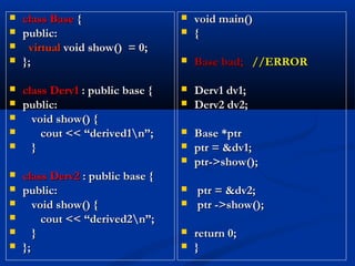 Lec 42.43 - virtual.functions | PPT