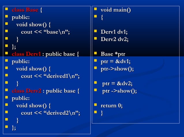 Lec 42.43 - virtual.functions | PPT