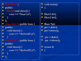Lec 42.43 - virtual.functions | PPT