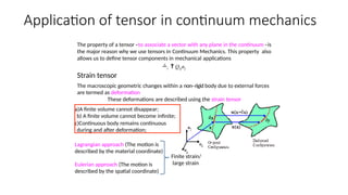 LEC-4 CL 601 Tensor algebra and its application in continuum mechanics.pptx