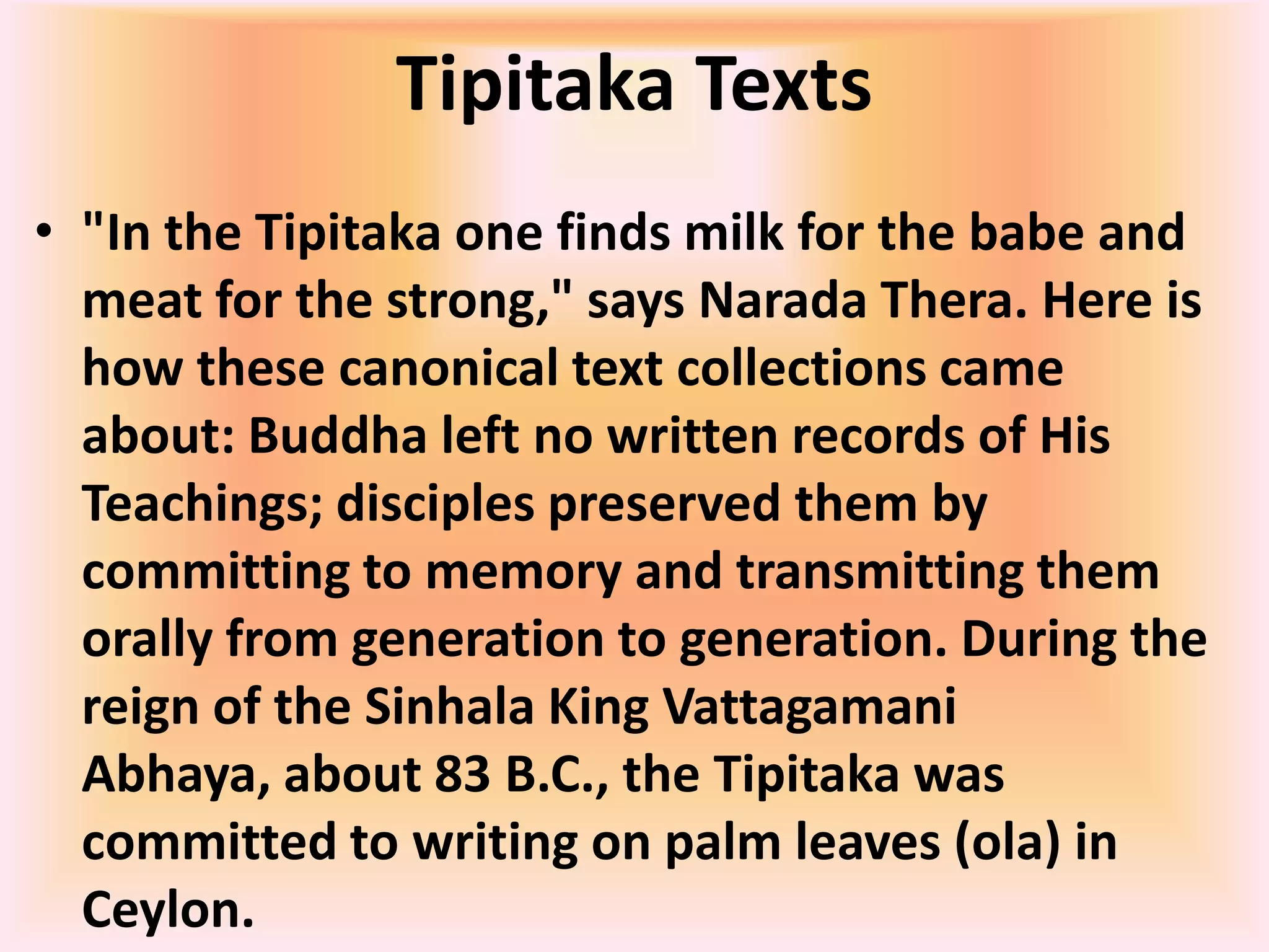 Lec. 4 the classifying system of tipitaka in thailand | PPTX