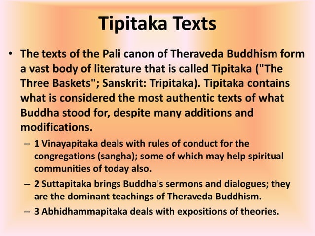 Lec. 4 the classifying system of tipitaka in thailand | PPT
