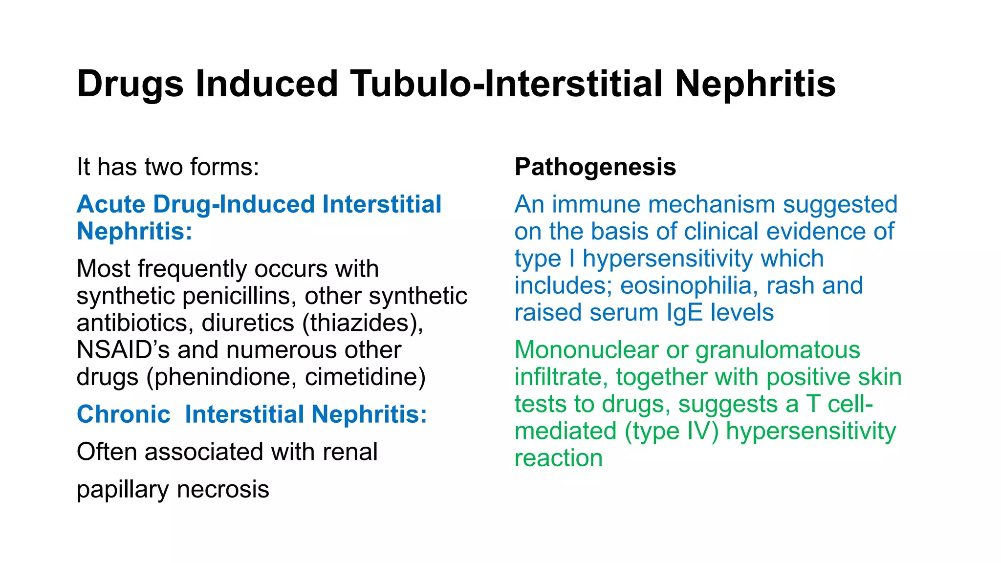 tubulointerstitial diseases- | PPTX