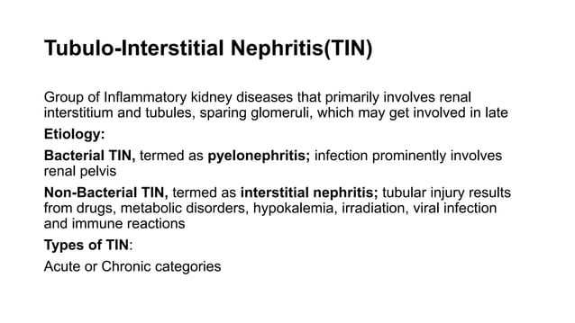 tubulointerstitial diseases- | PPTX | Digestive Disorders | Diseases ...