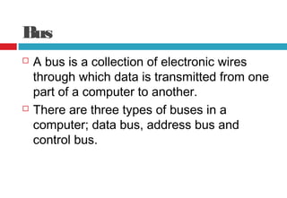 Components of a computer-Unit-2 | PPT