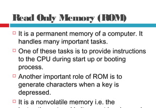 Components of a computer-Unit-2 | PPT
