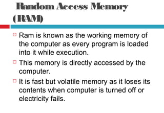 Components of a computer-Unit-2 | PPT