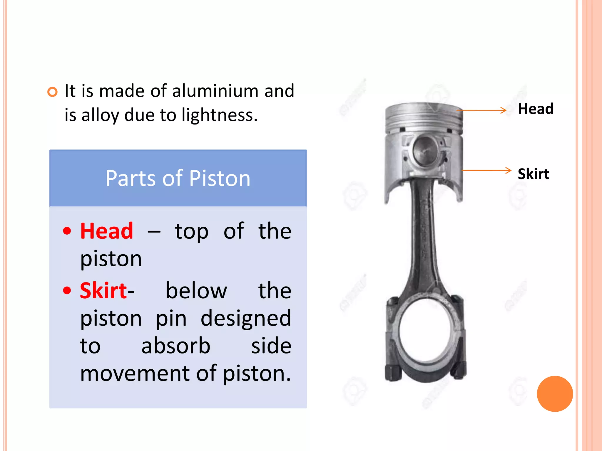 Introduction of engine components | PPTX