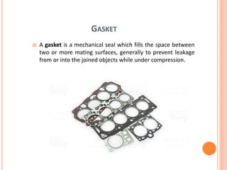 Introduction of engine components | PPTX