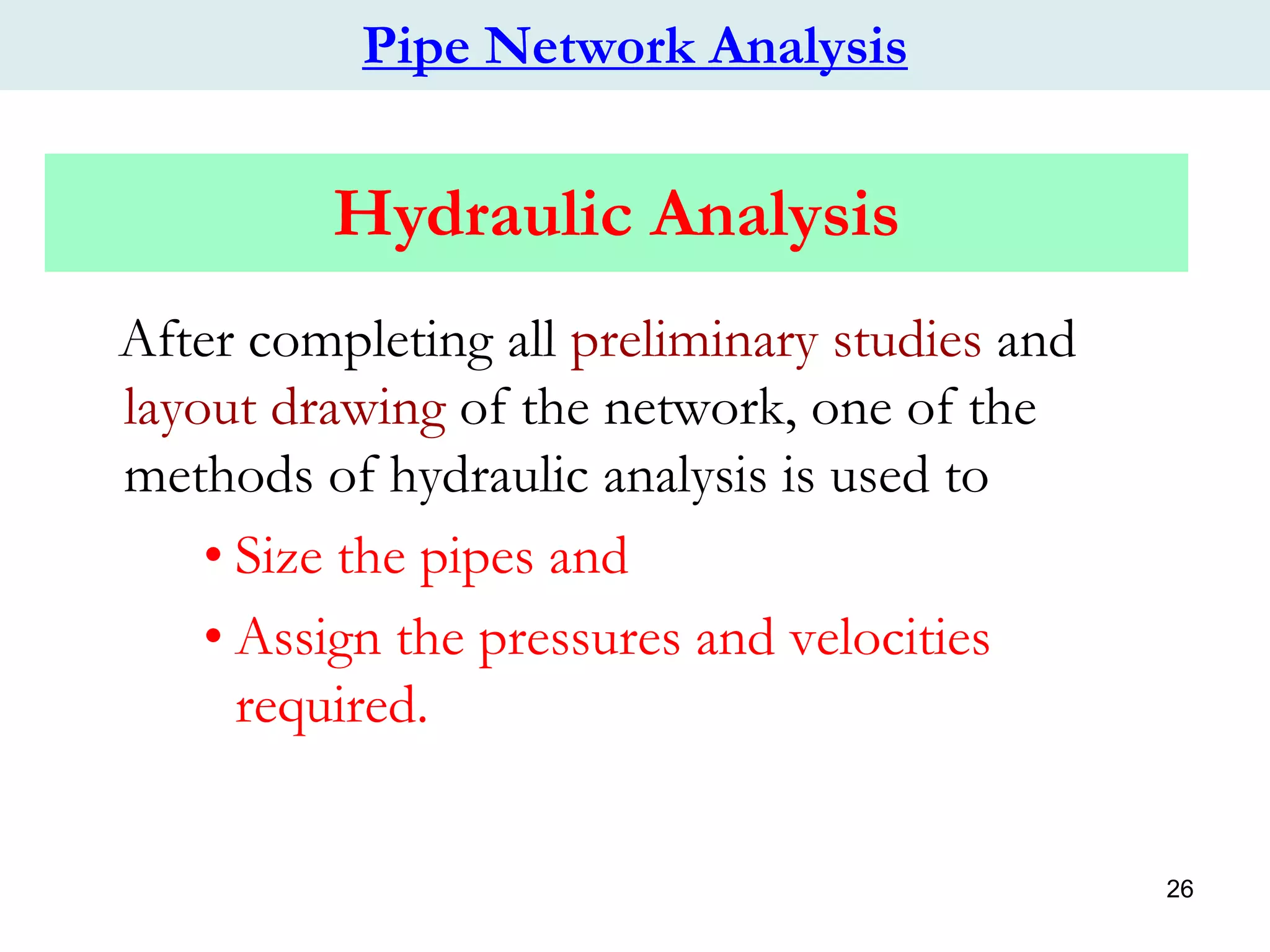 design and analysis of water distribution System | PDF