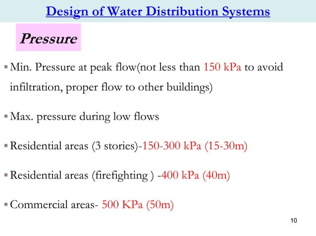 design and analysis of water distribution System | PDF