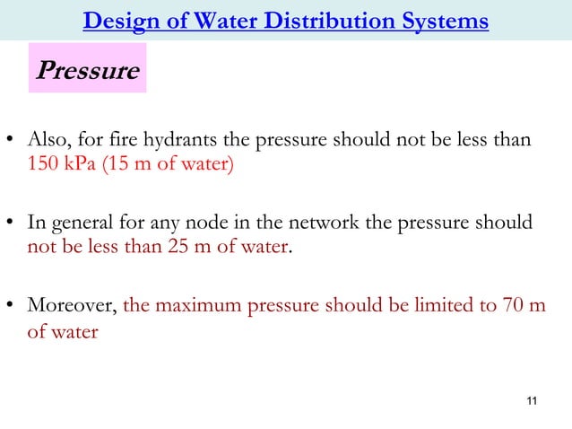 design and analysis of water distribution System | PDF