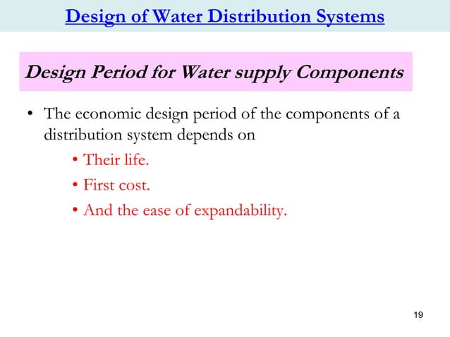 design and analysis of water distribution System | PDF