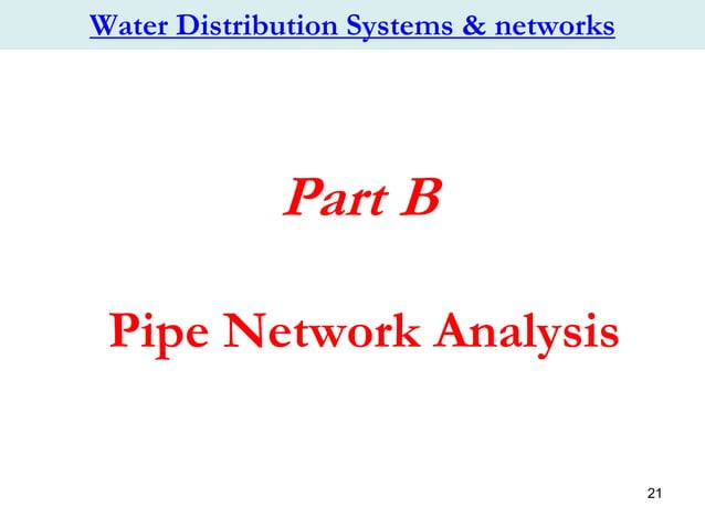 design and analysis of water distribution System | PDF