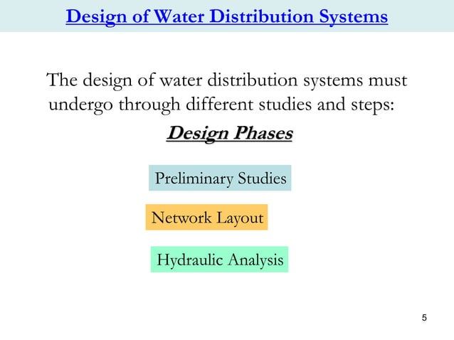 design and analysis of water distribution System | PDF