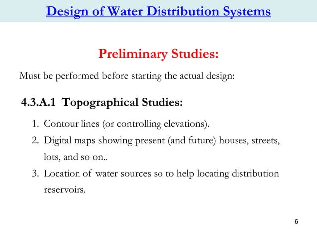 design and analysis of water distribution System | PDF