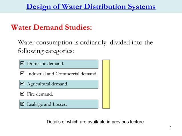 design and analysis of water distribution System | PDF