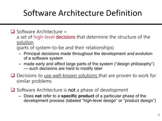 Software Architecture in Architecture design .ppt | Operating Systems ...