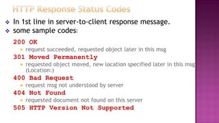 Lec 7(HTTP Protocol) | PPT