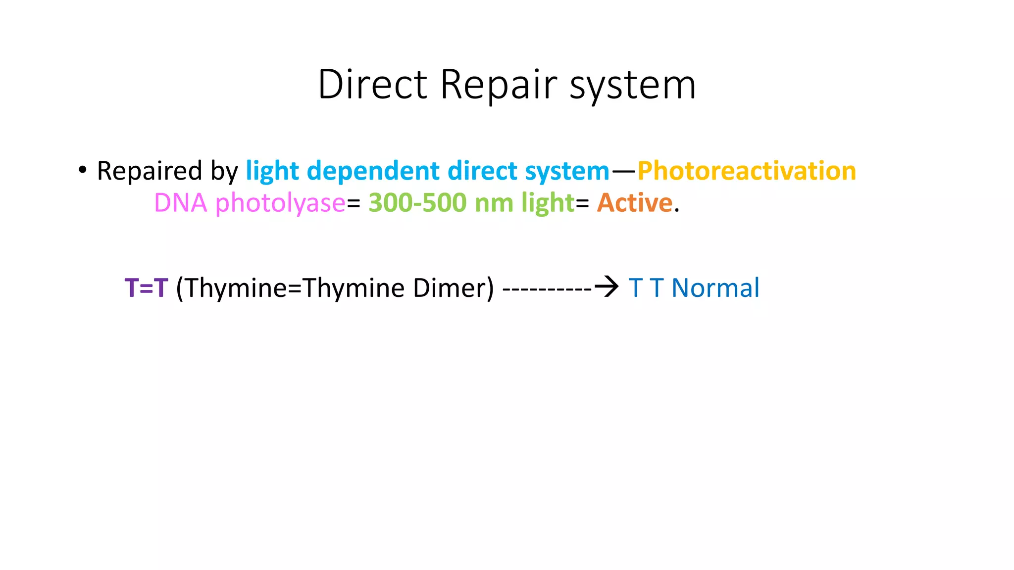 DNA Repair system | PPTX