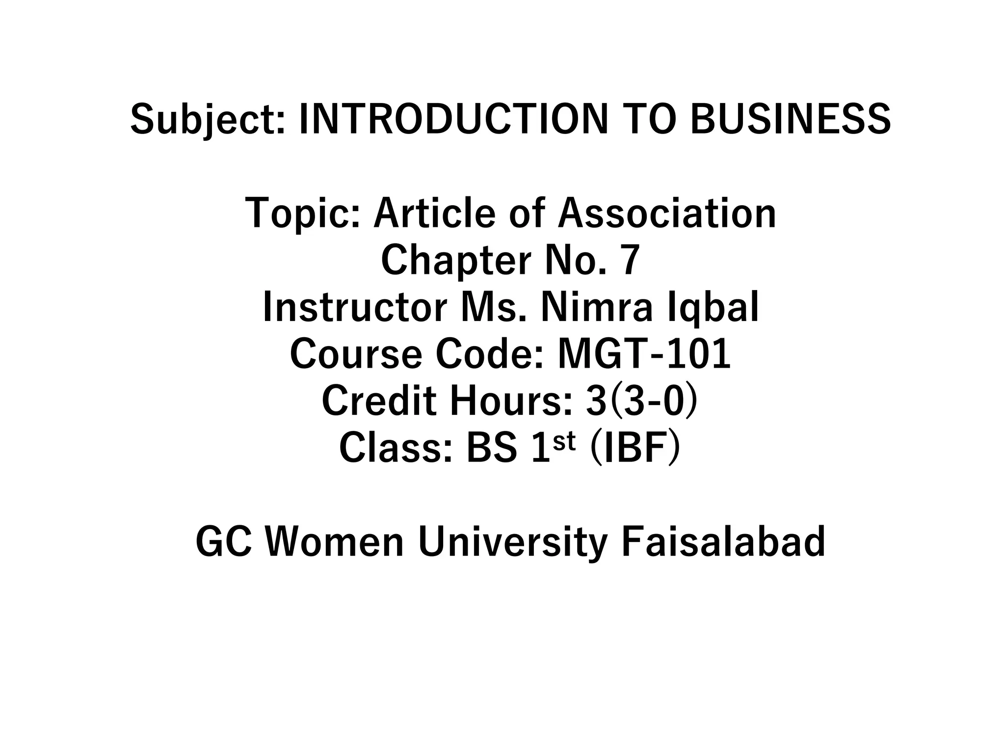 Lec-7 Article of Association.pptx
