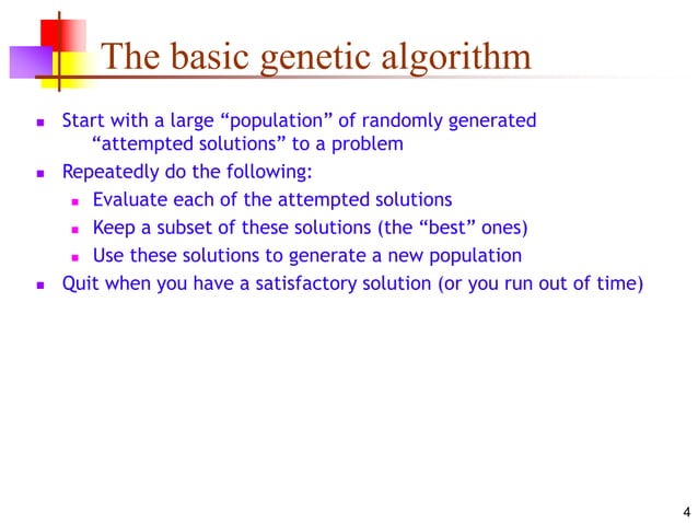 Lec 7 genetic algorithms | PPT