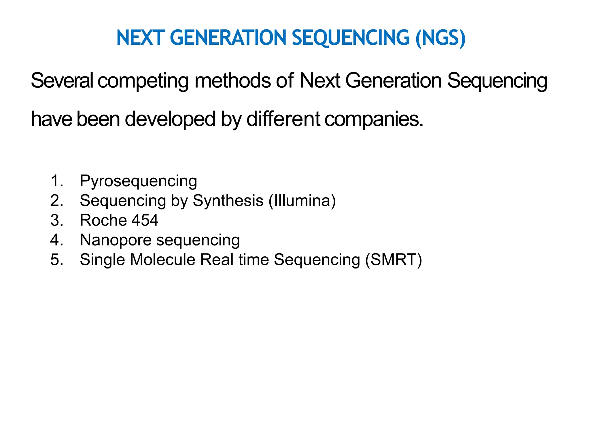 Lec-7 Methods of DNA sequencing.pptx amrk | PPT