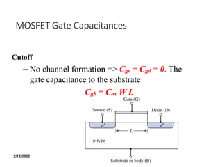 Lecture-7_MOS-Capacitance Gate and parasitic | PPTX