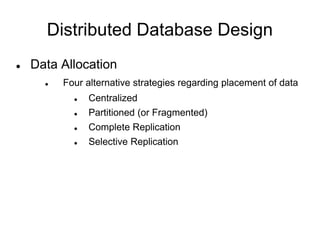 Lec 8 (distributed database) | PPT
