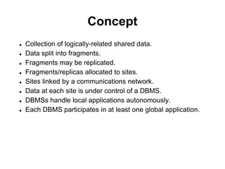Lec 8 (distributed database) | PPT