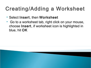 Introduction to Excel | PPT