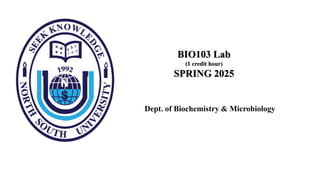 Lecture -3 Biology 103 Lab ... ... ... . | PDF