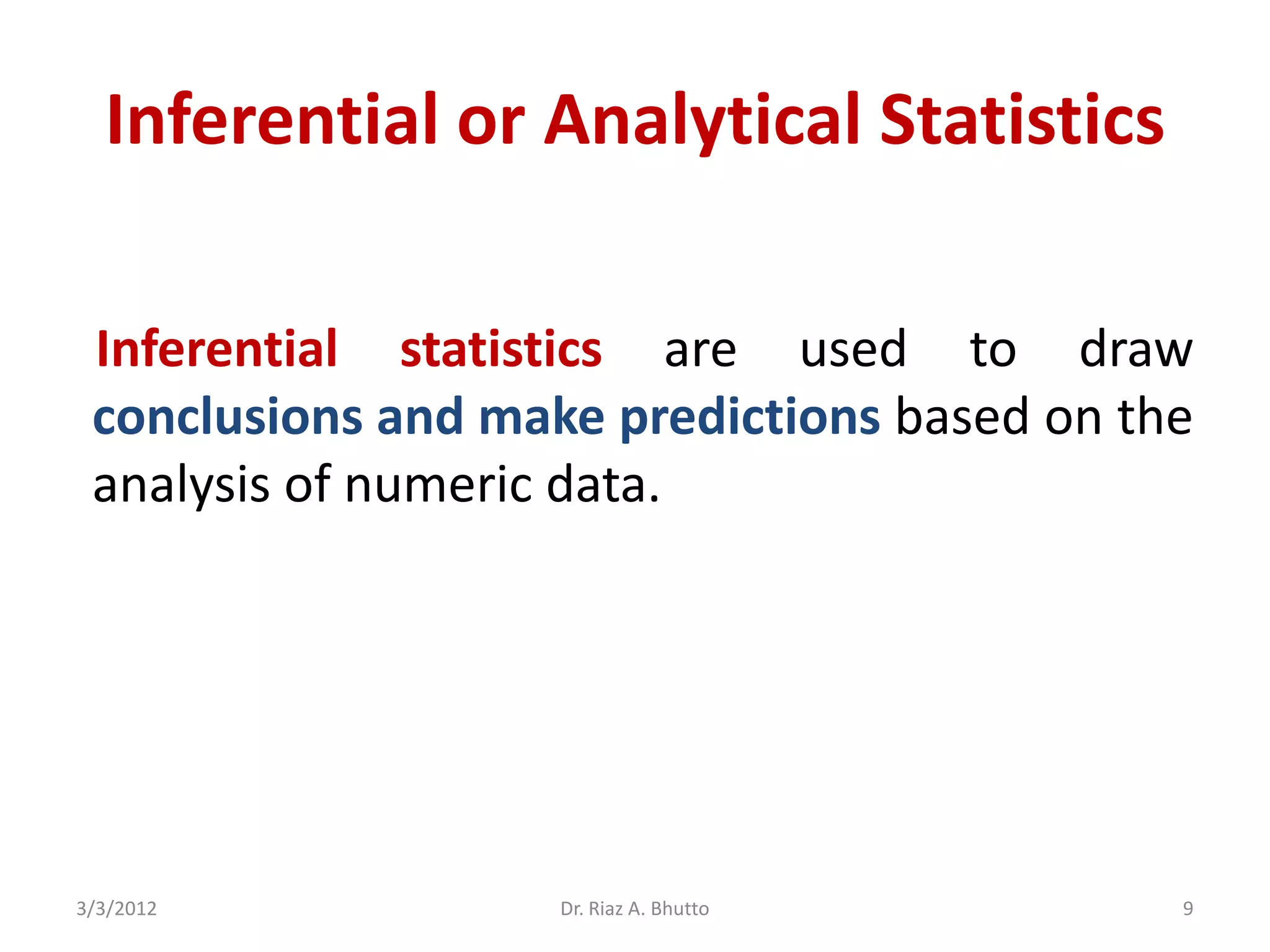 Lec. biostatistics introduction | PPTX