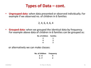 Lec. biostatistics introduction | PPTX
