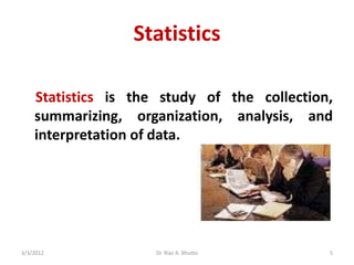 Lec. biostatistics introduction | PPTX