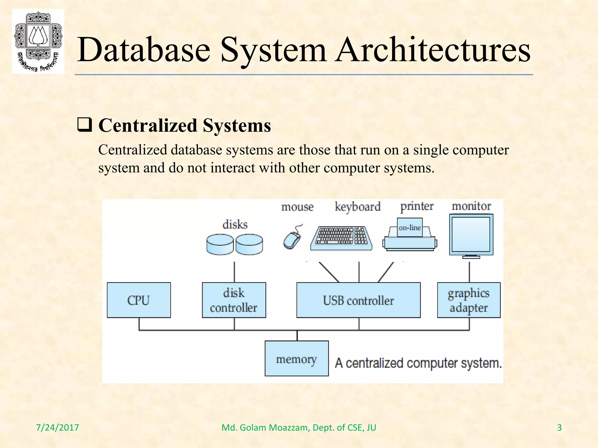 Database System Architecture Pdf Databases Computer Software And Applications